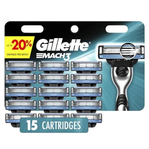 Gillete | Bath | Gillette Mach3 5 Pack Razor Blades Refills 4837 | Poshmark